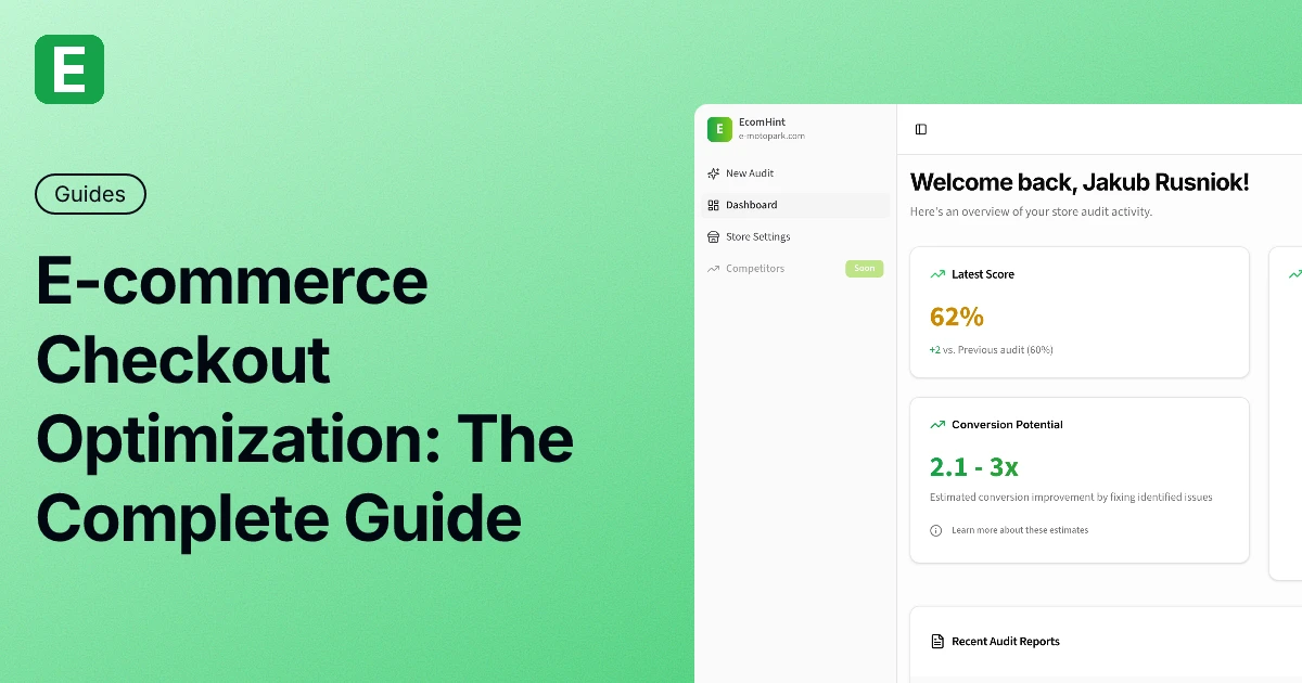 Ecommerce Checkout Optimization: The Complete Guide | EcomHint